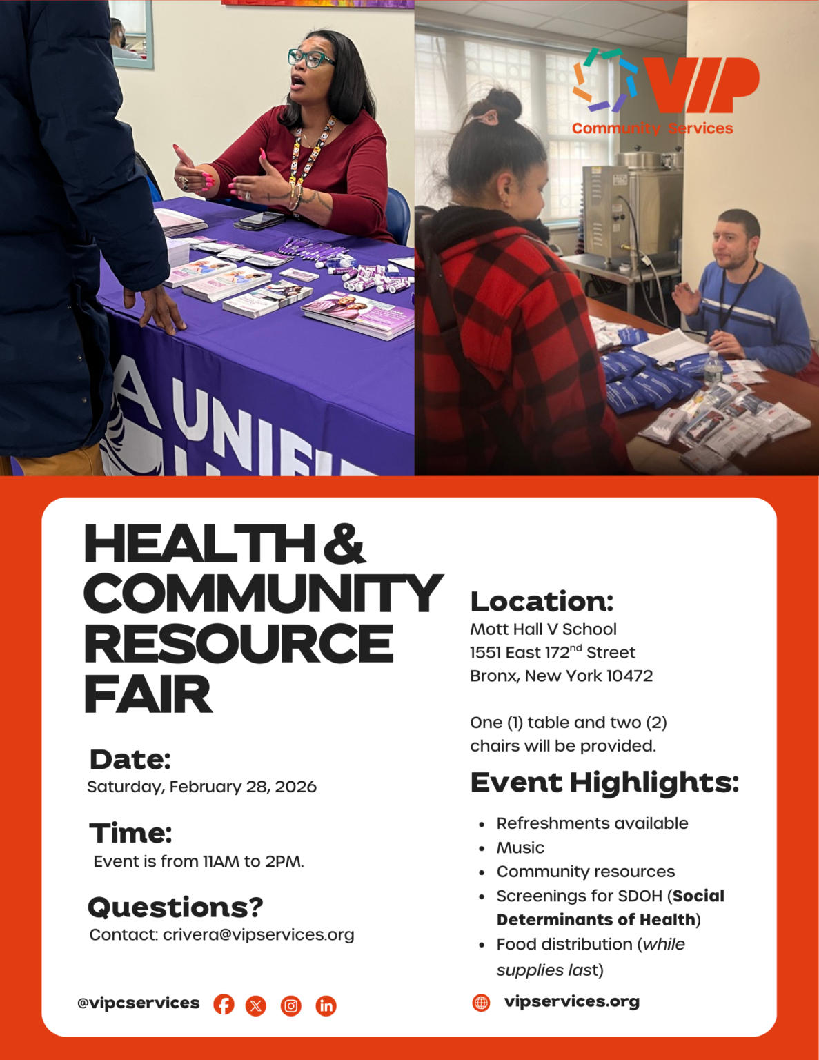 Upcoming Events - VIP Community Services